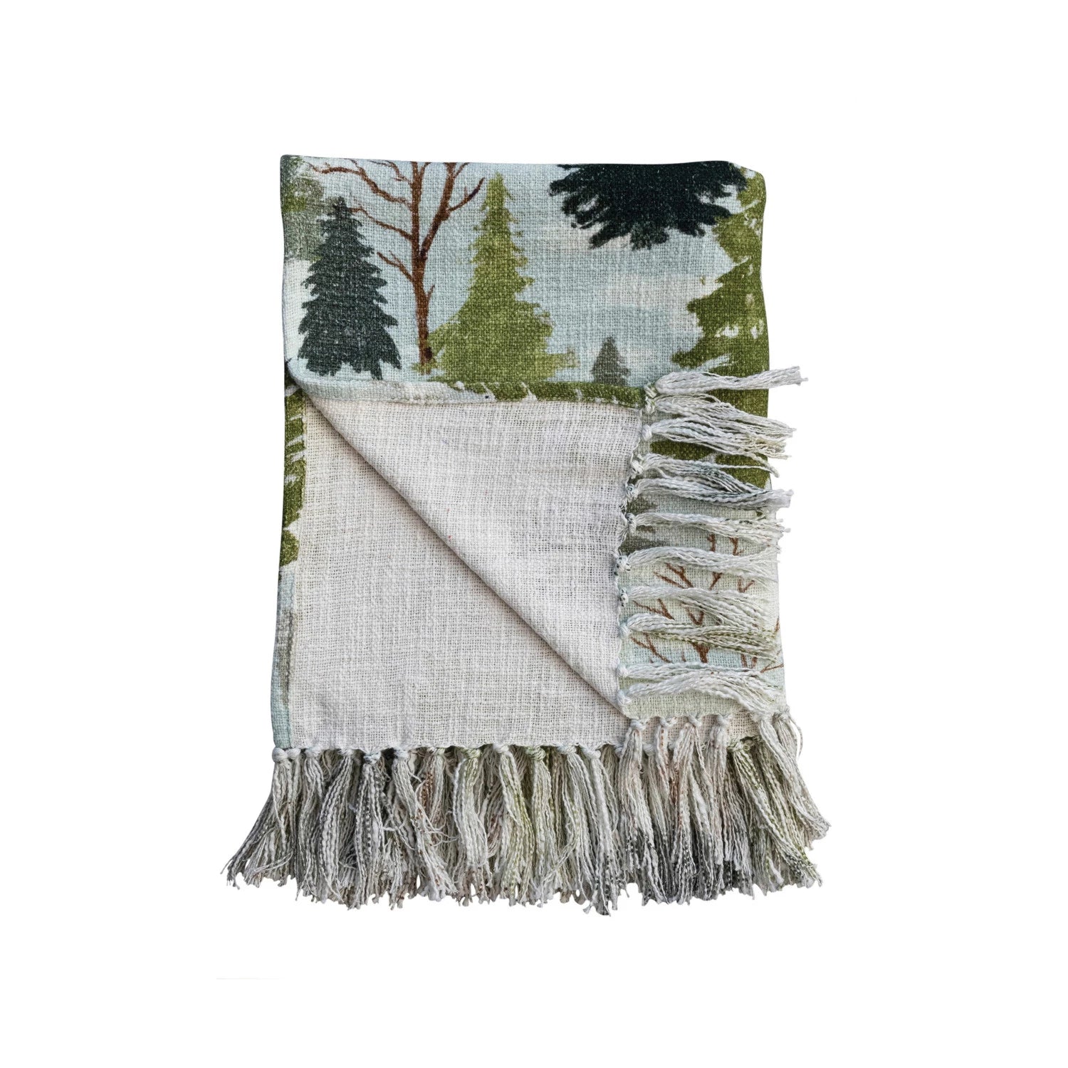 Holiday Cotton Slub Tree Printed Throw – Cloz to Home